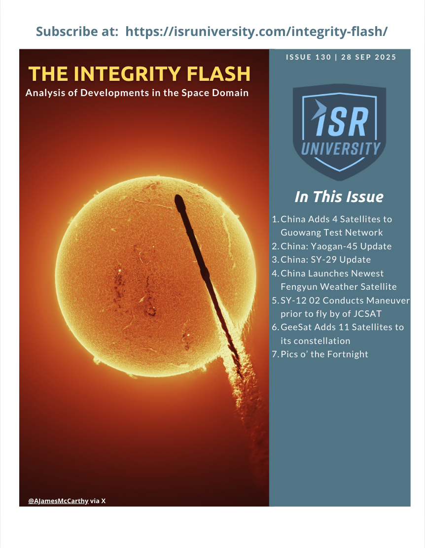 Integrity Flash Issue 130: China’s Rapid Expansion in Space — Strategic Push in 2025 - ISR ...